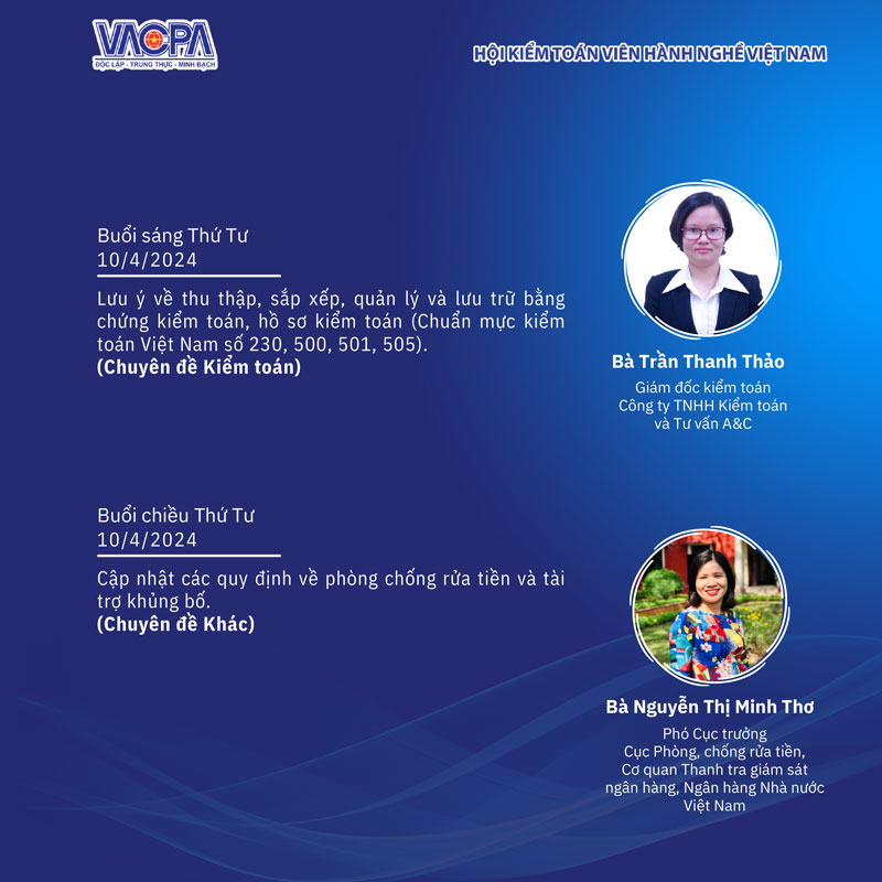 Thư mời tham dự lớp CNKT Online 11AB-2024, 02 ngày 10-11/04/2024