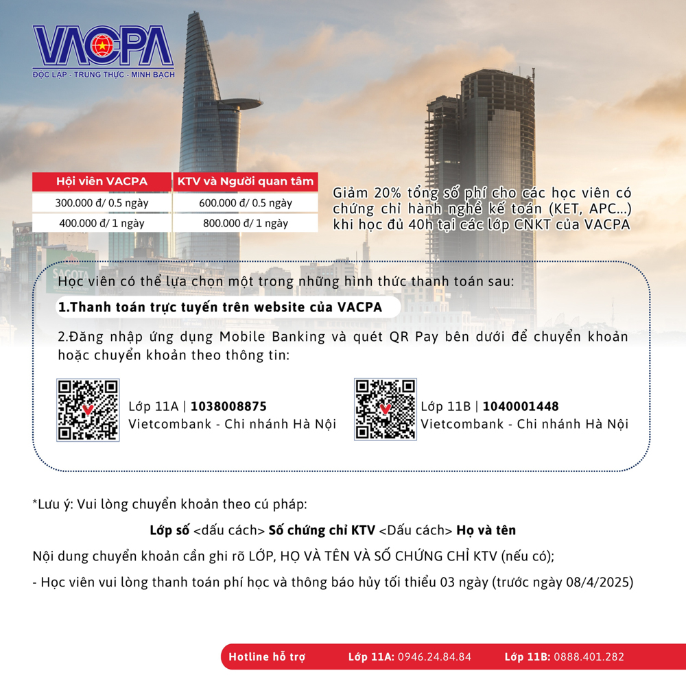 Thư mời tham dự lớp CNKT Online 11AB-2025, 1 ngày 11/04/2025