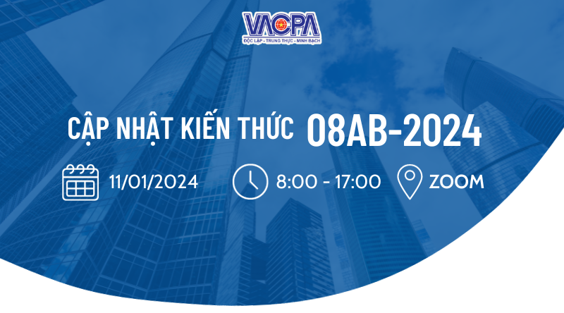 Thư mời tham dự lớp CNKT Online 08AB-2024, 01 ngày 11/01/2024