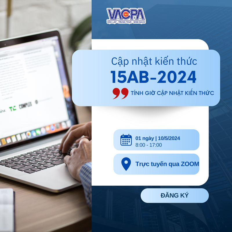 Thư mời tham dự lớp CNKT Online 15AB-2024, 01 ngày 10/05/2024