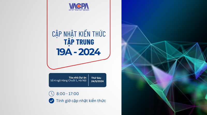 Thư mời tham dự lớp CNKT tập trung (Offline) 19A-2024, 1 ngày 24/05/2024