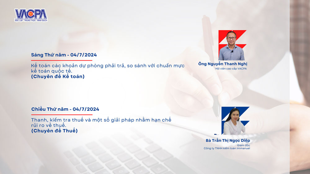 Thư mời tham dự lớp CNKT Online 29AB-2024, 02 ngày 03-04/07/2024