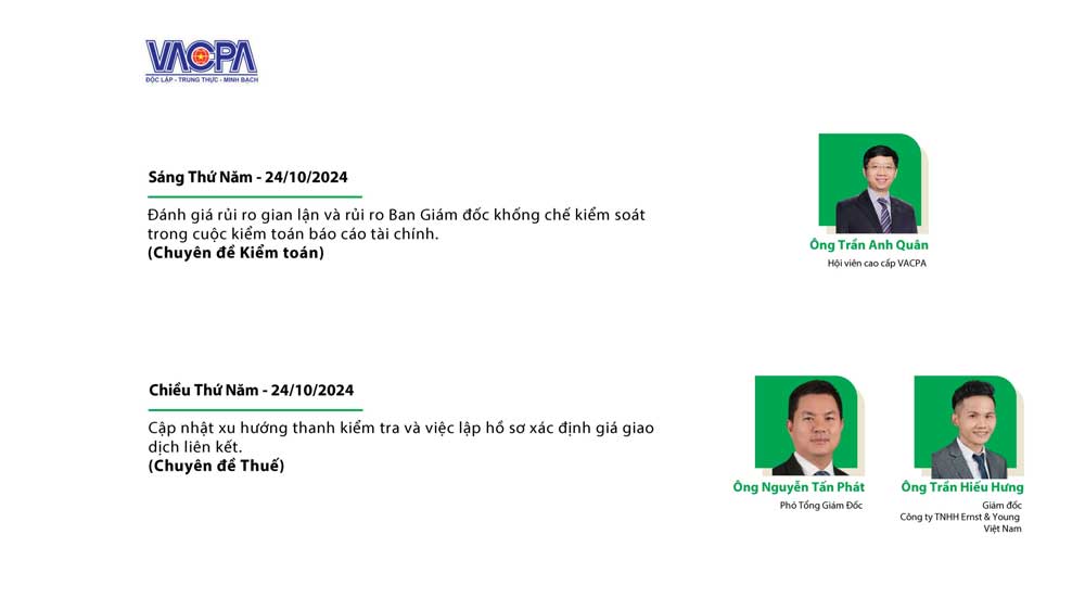 Thư mời tham dự lớp CNKT Online 03AB-2025, 2 ngày 24-25/10/2024