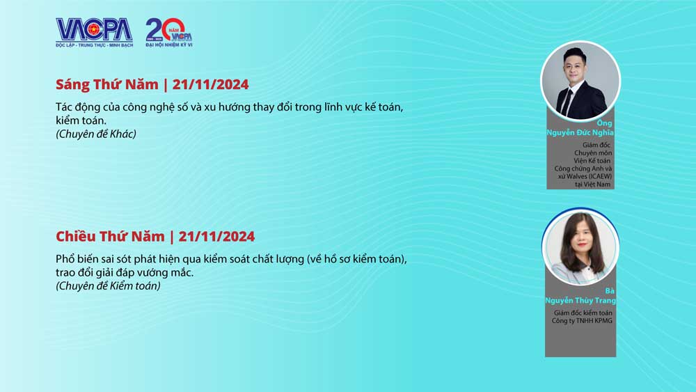 Thư mời tham dự lớp CNKT Online 05AB-2025, 2 ngày 20-21/11/2024