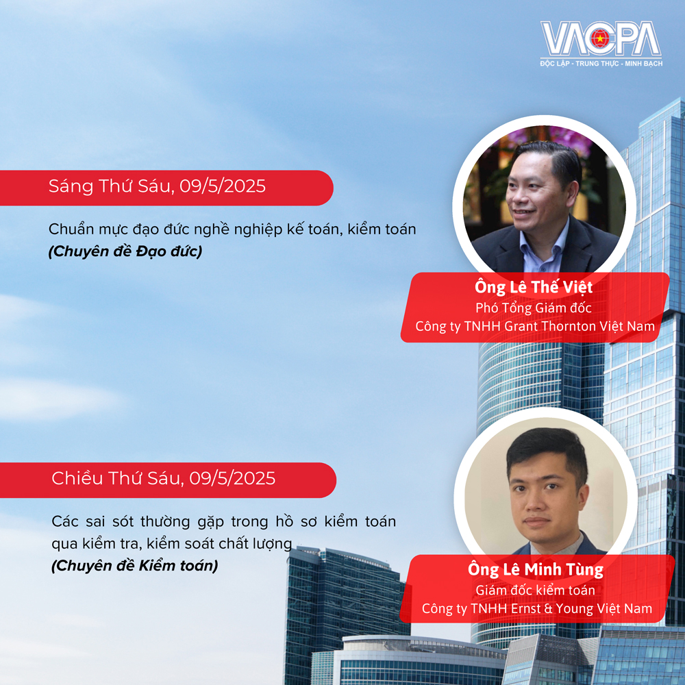 Thư mời tham dự lớp CNKT Online 15AB-2025, 1 ngày 9/5/2025