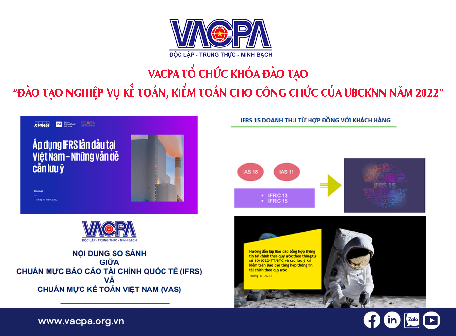 VACPA tổ chức khóa đào tạo “Đào tạo nghiệp vụ kế toán, kiểm toán cho ...